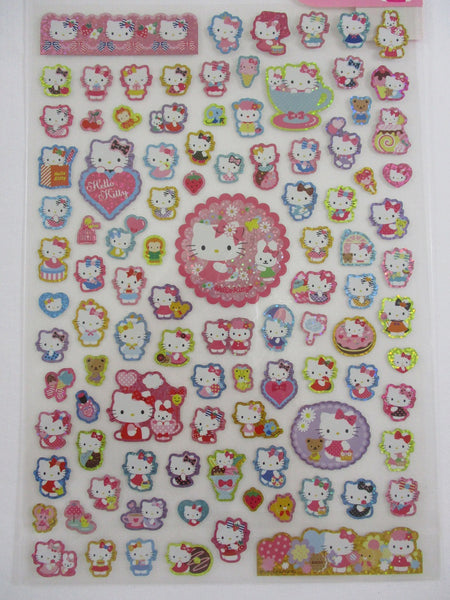 Cute Kawaii Sanrio Hello Kitty Sticker Large Sheet 2012 Alwayz Kawaii