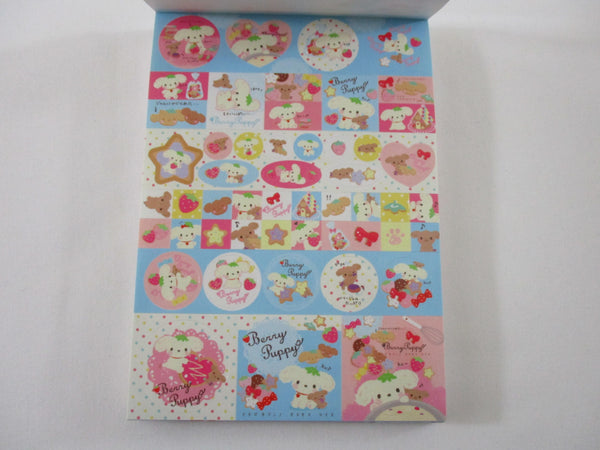 Cute Kawaii Rare VHTF Vintage San-X Berry Puppy 4 x 6 Inch Notepad / M ...
