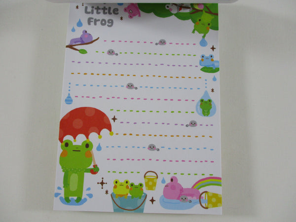 Cute Kawaii VHTF Vintage Collectible Q-lia Frog 4 x 6 Inch Notepad / M ...