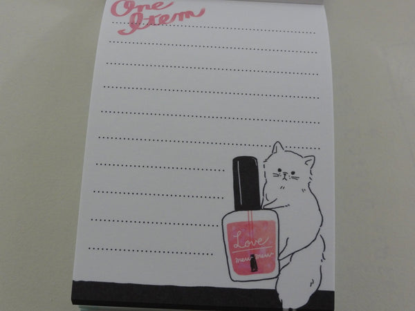 Kawaii Cute Crux Nail Polish Cat Trend Collection Mini Notepad / Memo ...
