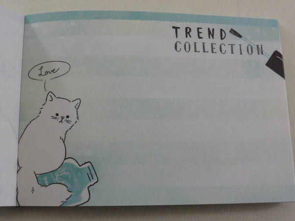 Kawaii Cute Crux Nail Polish Cat Trend Collection Mini Notepad / Memo ...