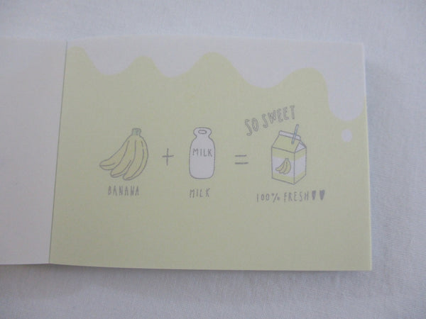 Cute Kawaii Q-Lia Banana Milk Fresh Sweet Mini Notepad / Memo Pad - St ...