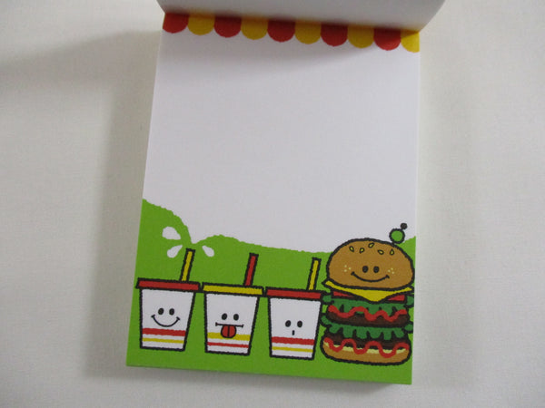 Cute Kawaii Kamio Very Cute Hamburger Mini Notepad / Memo Pad - Rare ...